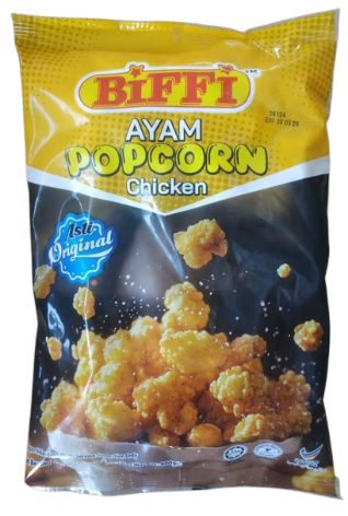 BIFFI CHICKEN POPCORN ORIGINAL 800G - 12PKT/CTN | Simple Food Marketing